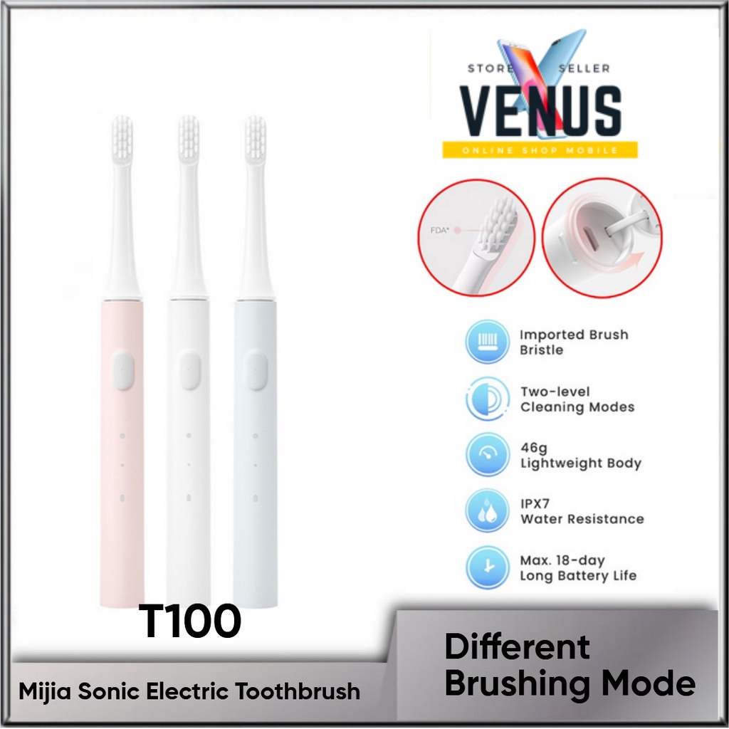 Jual Mijia Sonic Electric Toothbrush T100 - Sikat Gigi Otomatis | Shopee Indonesia