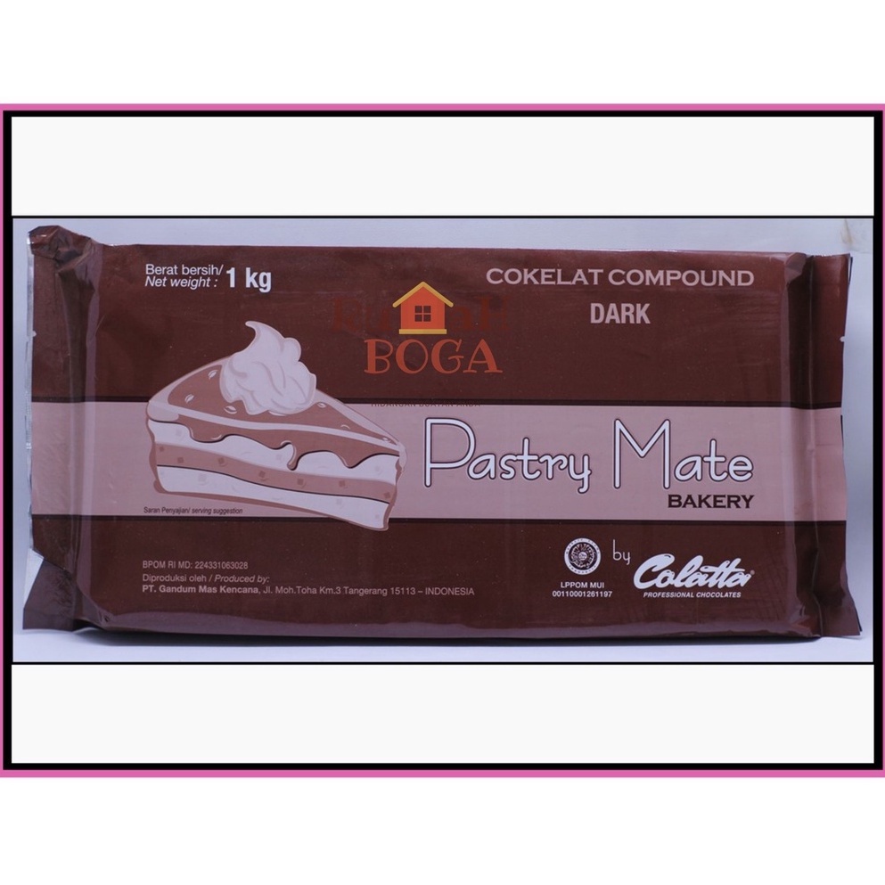 Jual Coklat Cokelat COLATTA Collata PASTRY MATE Bakery Dark Chocolate ...
