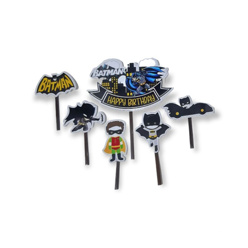 Jual TOPPER KERTAS BATMAN / CAKE TOPER / TOPER HBD BATMAN | Shopee ...