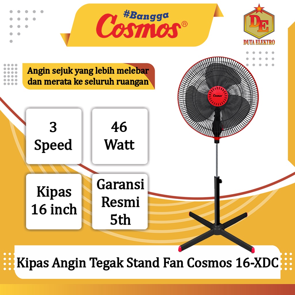 Jual Kipas Angin Tegak Stand Fan Cosmos 16-XDC | Shopee Indonesia