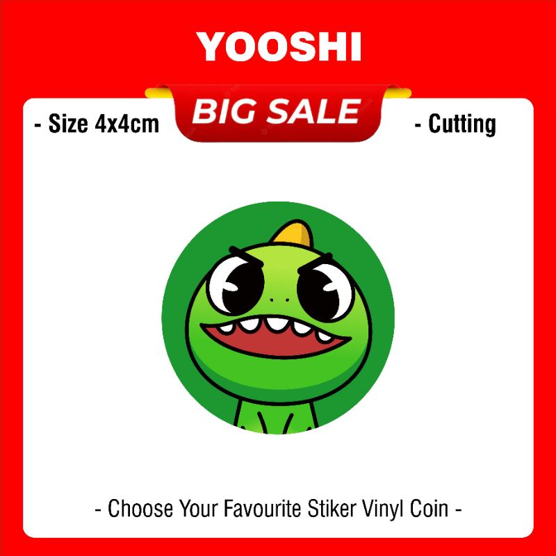 Jual Stiker Yooshi Crypto | Shopee Indonesia