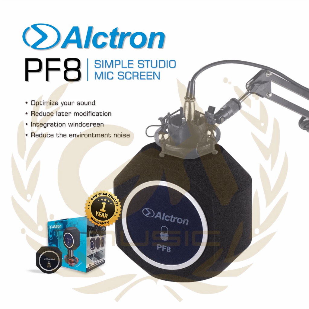 Jual ALCTRON PF8 PROFESSIONAL VOCAL BOOTH WITH POP FILTER | Shopee ...