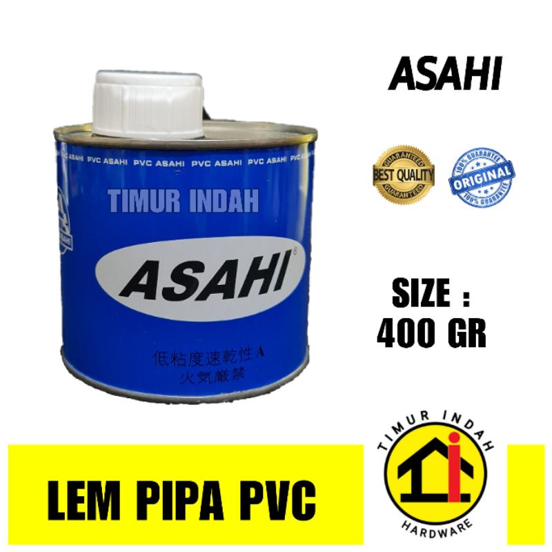 Jual Lem pipa PVC ASAHI -KALENG 400 gram | Shopee Indonesia
