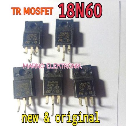 Jual TRANSISTOR MOSFET 18N60 TR FET 18NM60N 18A 600V NEW | Shopee Indonesia