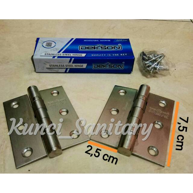 Jual Engsel Jendela 3 inch Dekkson / Engsel Jendela Stainless Dekkson ...