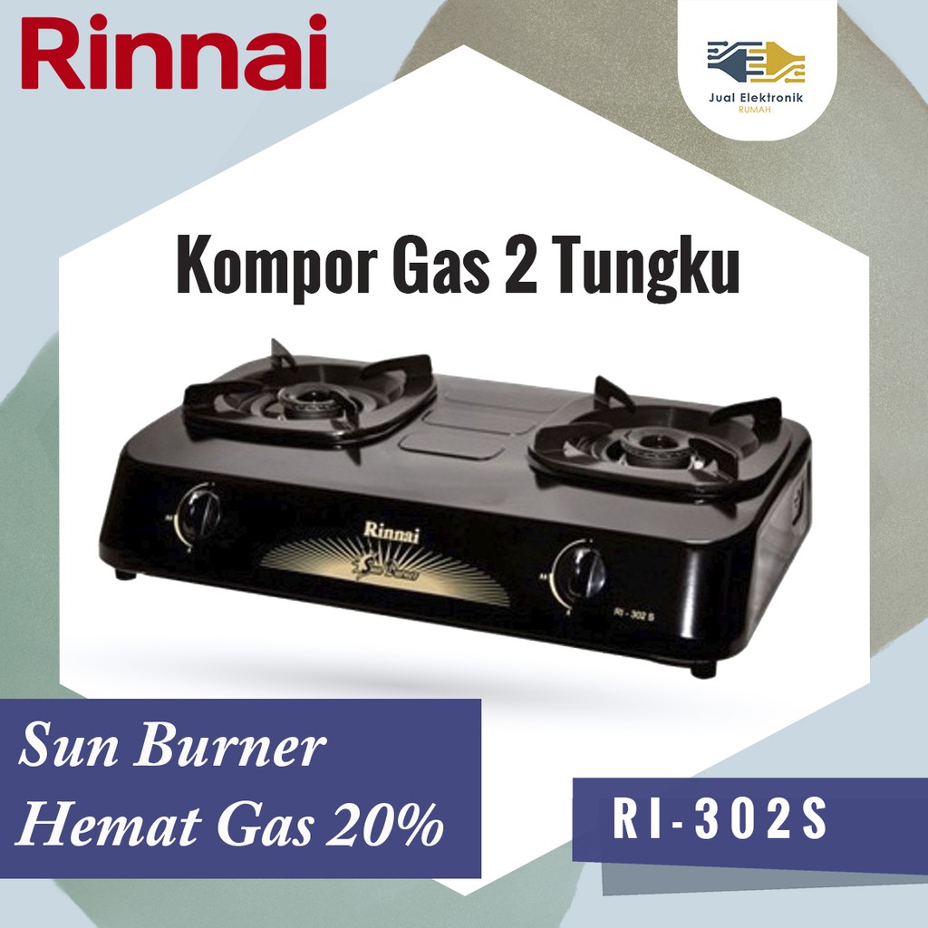 Jual Kompor Gas 2 Tungku Rinnai RI-302S / RI302S Penawaran Terbatas | Shopee Indonesia
