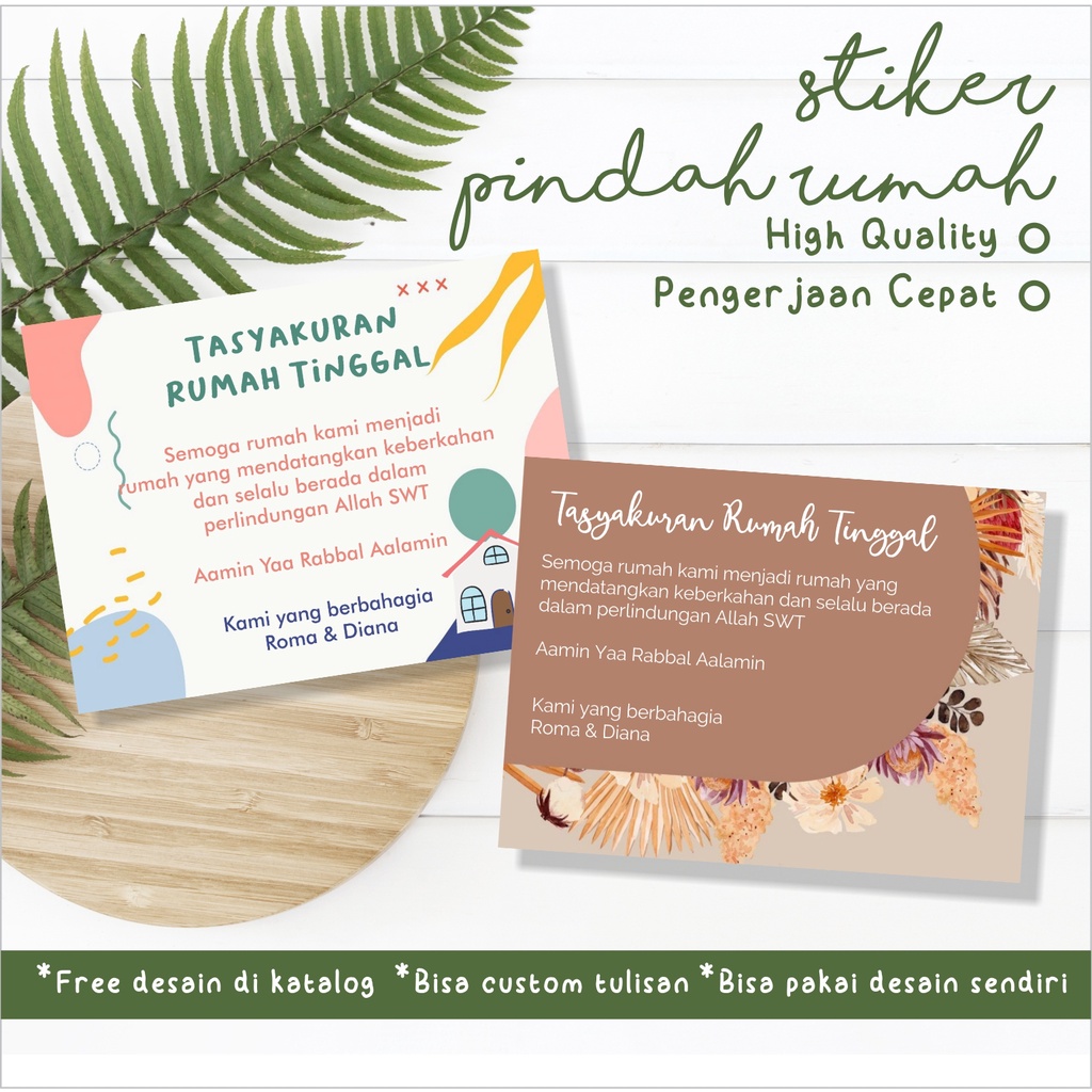 Jual STIKER RUMAH BARU / TASYAKURAN / RUMAH TINGGAL / PINDAH / KOTAK ...