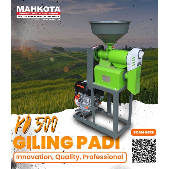 Jual Mesin Giling Padi Mini Portabel KD 500 Mahkota Tanpa Penggerak | Shopee Indonesia