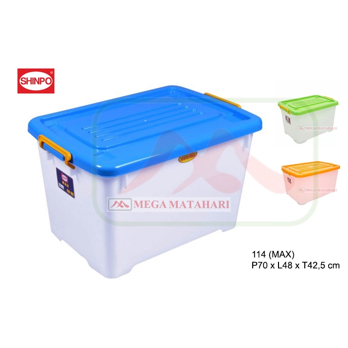 Jual Container Box Max 114 CB95 Shinpo (Dengan Roda) | Shopee Indonesia