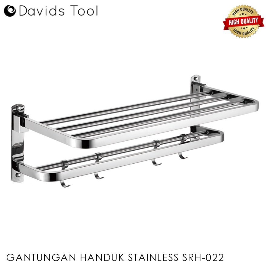 Jual Hanger Handuk Gantungan Stainless Dinding Rak Kamar Mandi Lipat ...