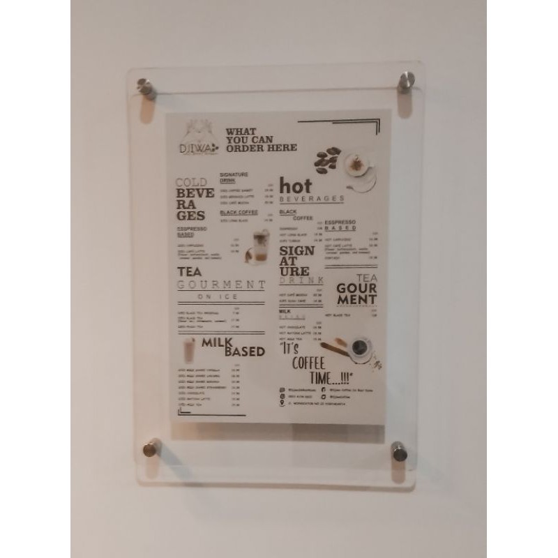 Jual Sign Menu Akrilik | Shopee Indonesia