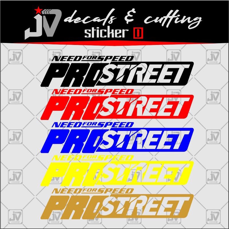 Jual sticker NFS need for speed prostreet cutting sticker | Shopee ...