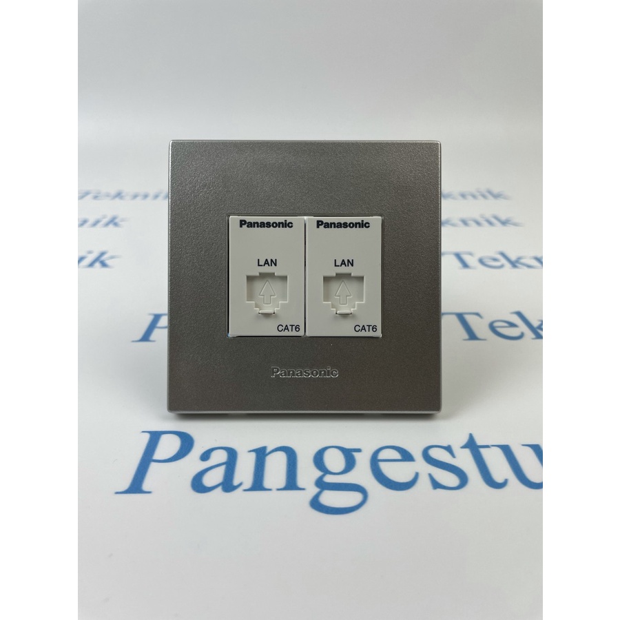 Jual Outlet / Stop kontak data LAN double data cat6/cat 6 Panasonic ...