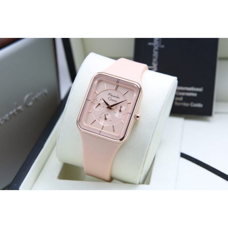 Jual JAM TANGAN WANITA ALEXANDER CHRISTIE AC 2744 PINK ORIGINAL ...