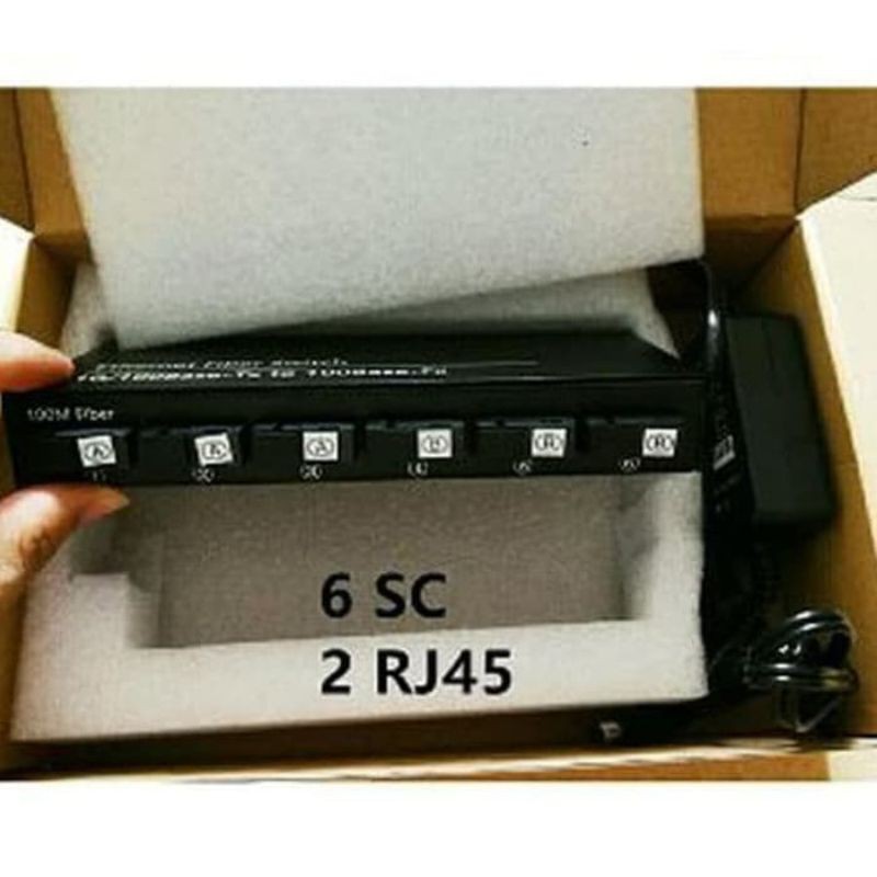 Jual HTB Media Converter 6 Port FO Switch / HTB 3100 6 Port SC | Shopee ...