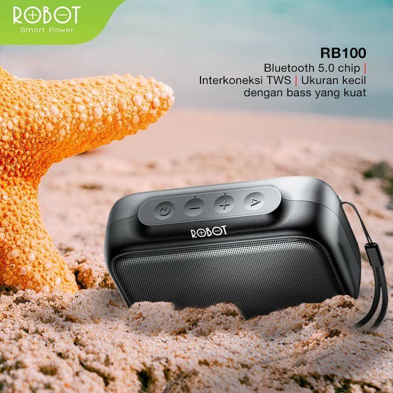 Jual Speaker Bluetooth Robot RB100 5.0 Dots Original | Shopee Indonesia