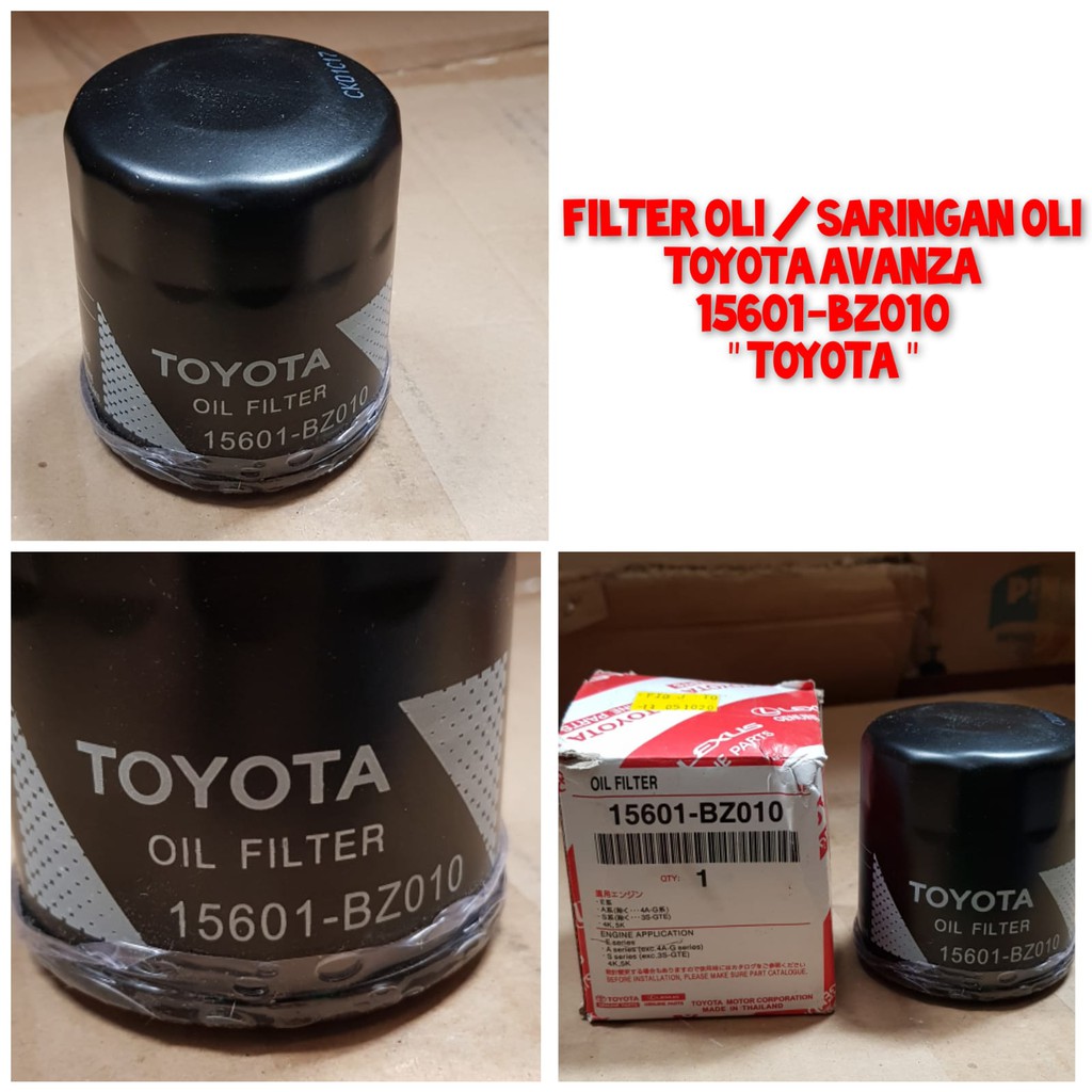 Jual FILTER OLI/SARINGAN OLI AVANZA ( 15601-BZ010 ) " TOYOTA " | Shopee ...