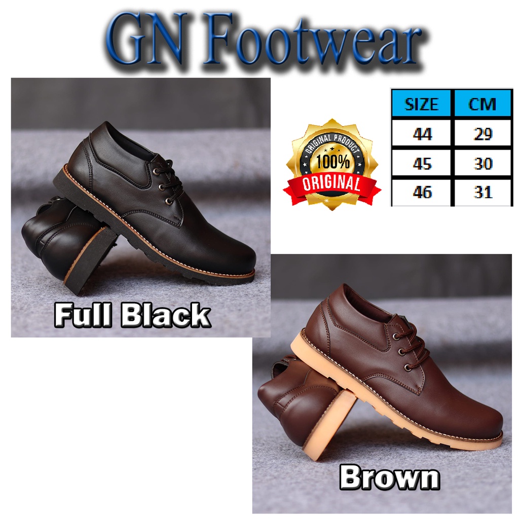 Jual Sepatu Kerja Ukuran Besar Big Size 44 45 46 Mr Joe Cole Fullblack ...