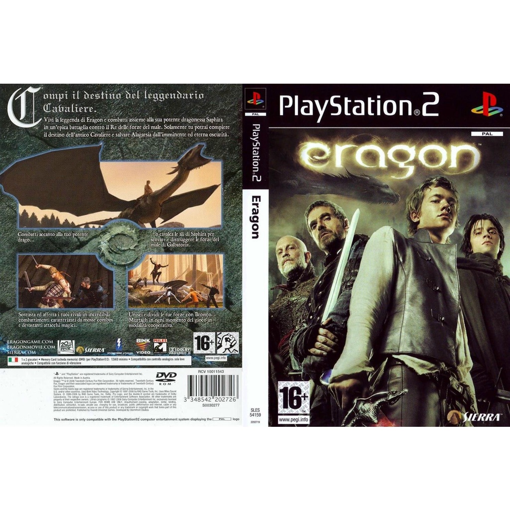 Jual Kaset game Ps2 Eragon - Kaset Ps2 | Shopee Indonesia