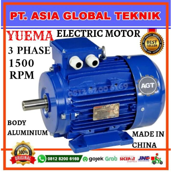 Jual Motor Listrik / Electric Motor Yuema Sa-1.5Kw/2Hp-3Phase-380V ... Jual Motor Listrik / Electric Motor Yuema Sa-1.5Kw/2Hp-3Phase-380V ...