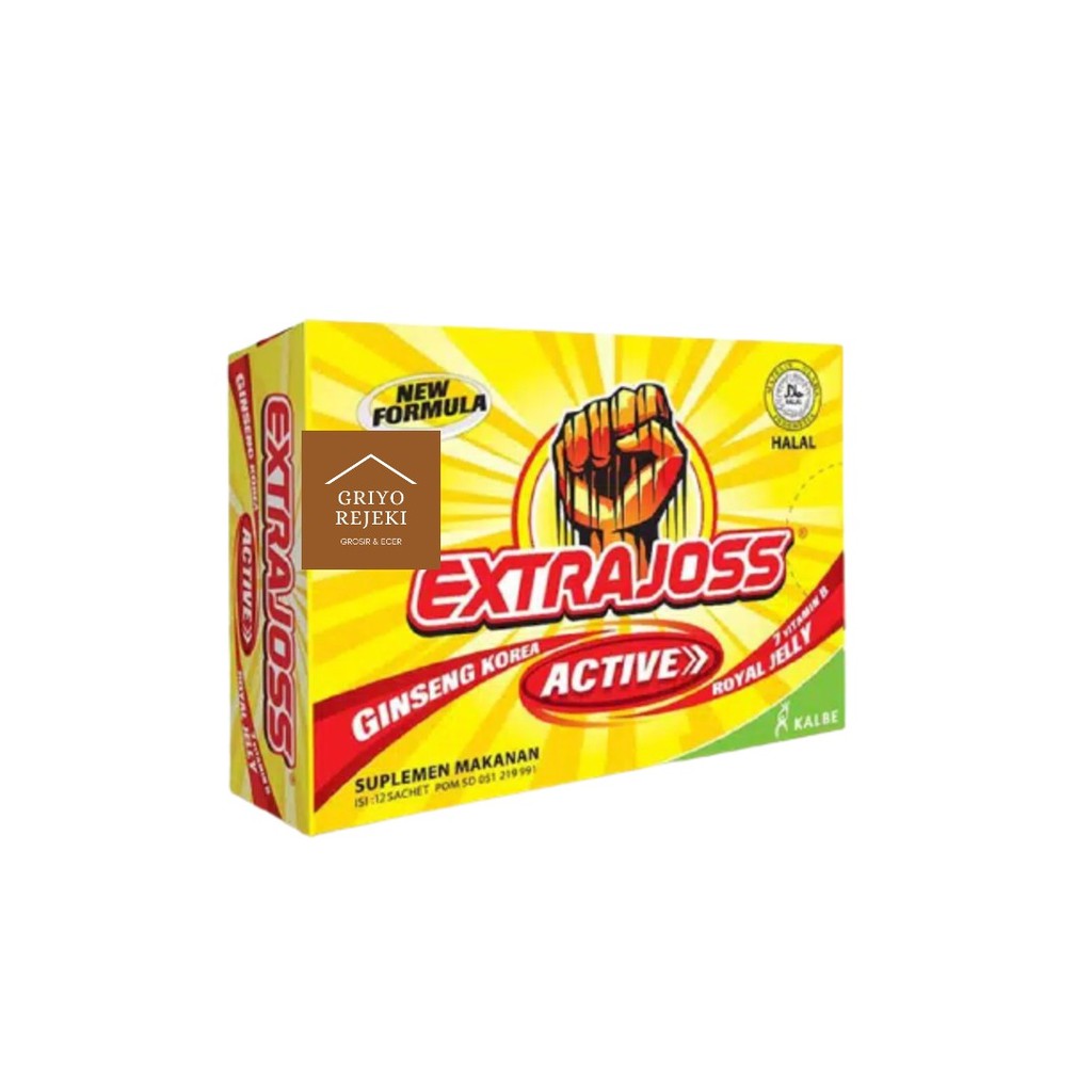 Jual Extra Joss Active Sachet 4,2gr 1 Dus (12 Bal/Press) | Shopee Indonesia