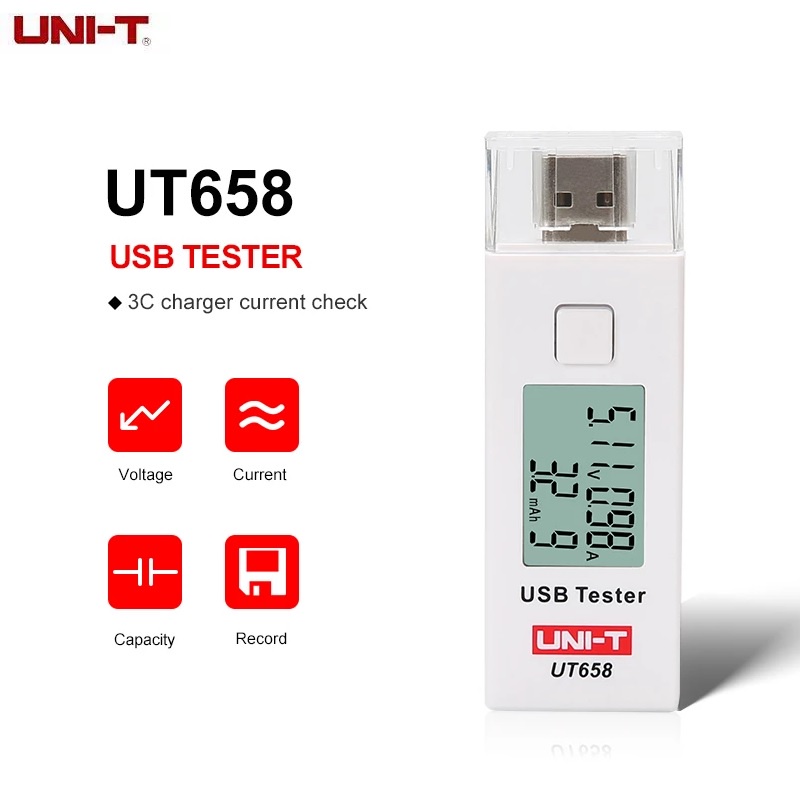 Jual UNI-T UT658 - Digital LCD Portable Mini USB Tester - 9V Max ...