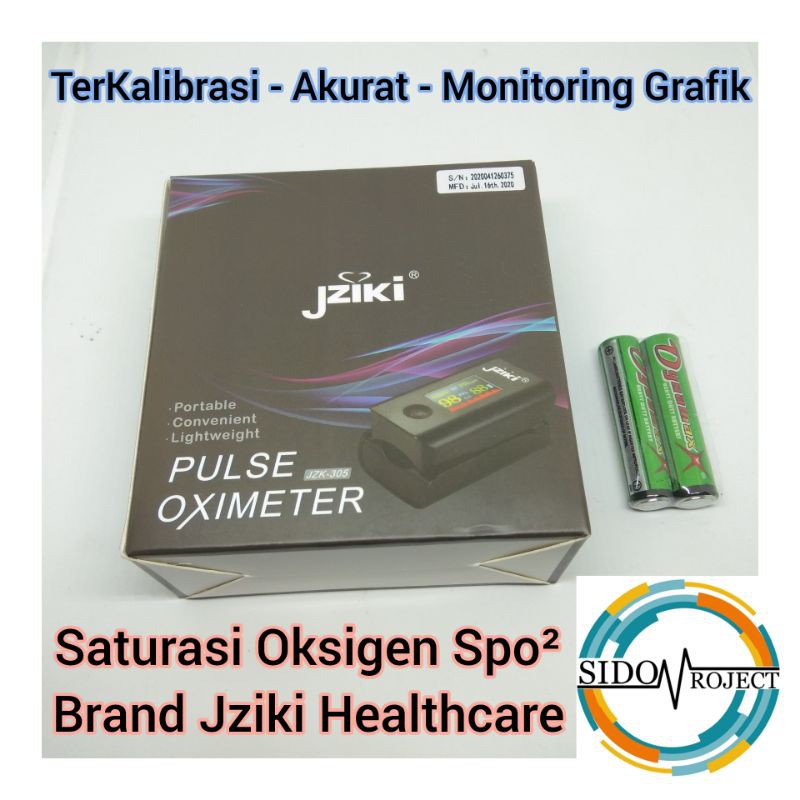 Jual Jziki Healthcare Fingertip Pulse Oximeter Oximetry Sp02 Saturation ...