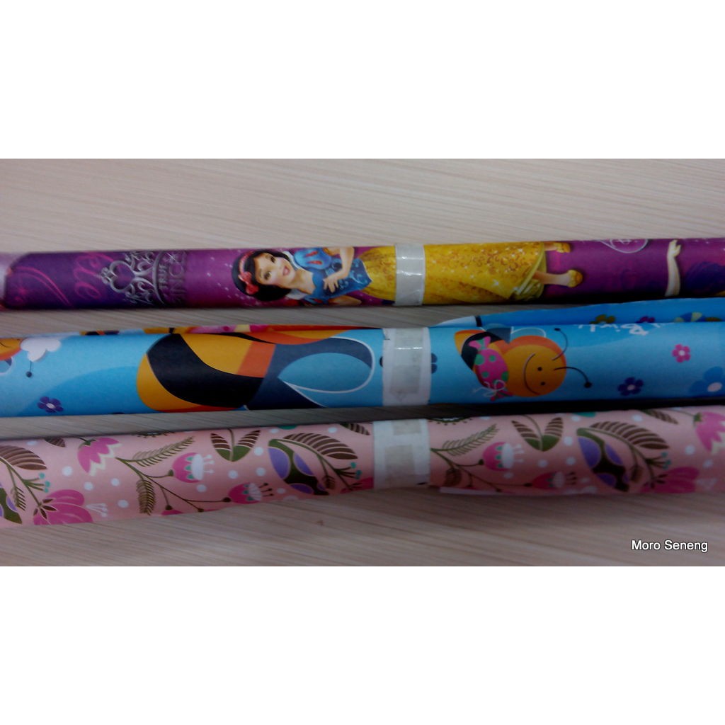 Jual kertas kado besar A3 gambar karakter anak Bunga - PACKING hadiah ...