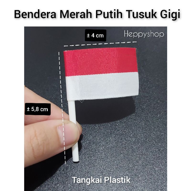 Jual (Per 10pcs) Cake Topper Bendera Merah Putih Tusuk Gigi 17 ...