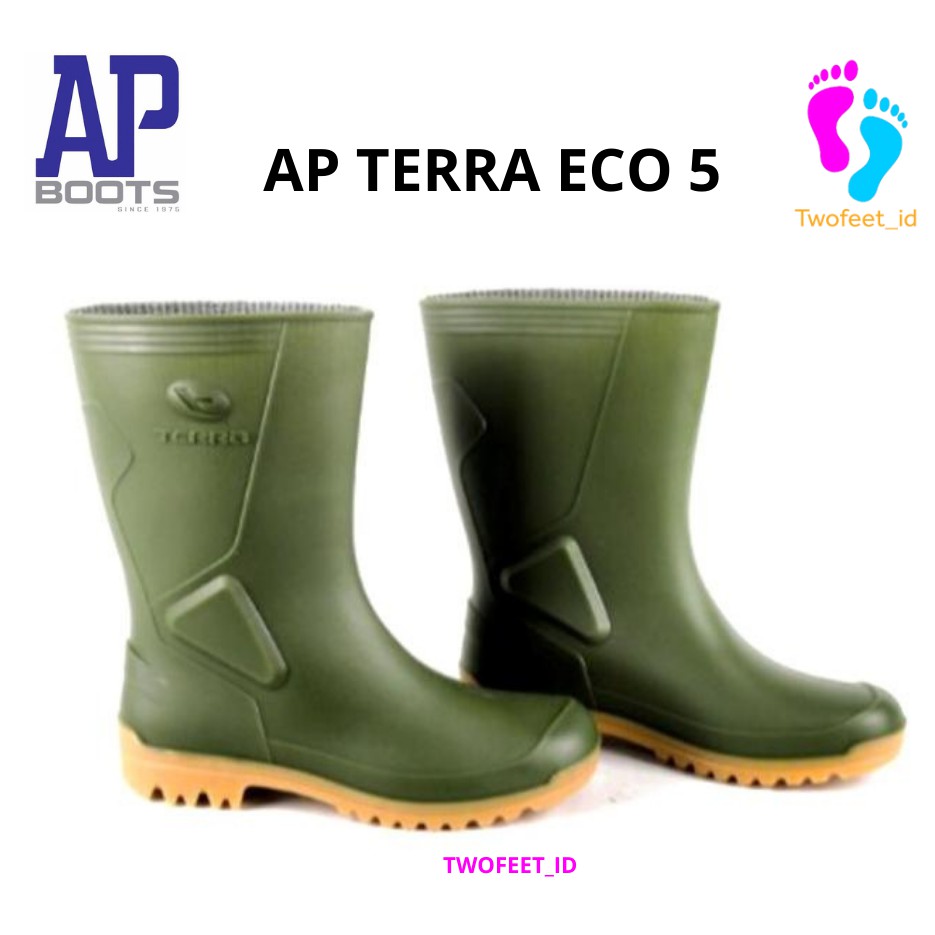 Jual AP BOOTS TERRA ECO 5 SIZE 25-27 WARNA HIJAU / SEPATU AP BOOTS ...