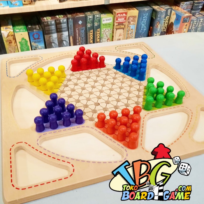 Jual GAME-BOARD- DROUGHTS & FLYING CHESS BOARD GAME - LUDO & HALMA ...