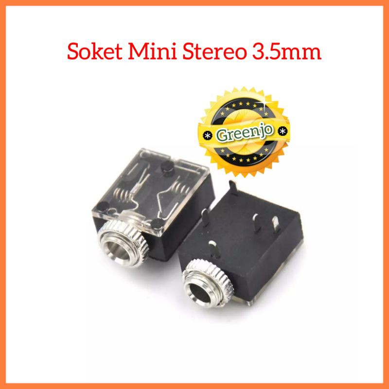 Jual Soket Mini Stereo 3.5mm Socket AUX Stereo 3,5mm | Shopee Indonesia