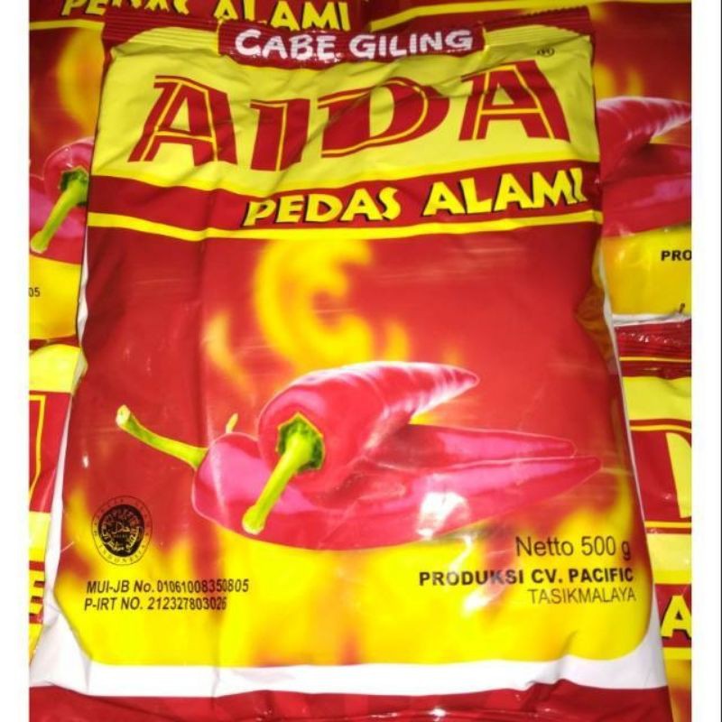 Jual AIDA cabe bubuk / cabai kering 100% / giling 500gram | Shopee ...