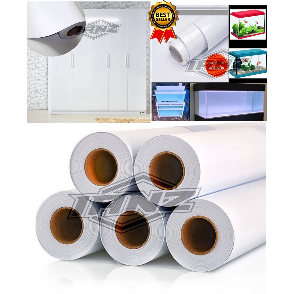 Jual STICKER SKOTLET SERBAGUNA PUTIH GLOSSY 20cmx105cm/ GILAP / STICKER ...