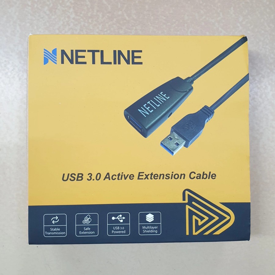 Jual Netline Kabel USB 3.0 Extension Active 15M Perpanjangan USB 15 Meter | Shopee Indonesia