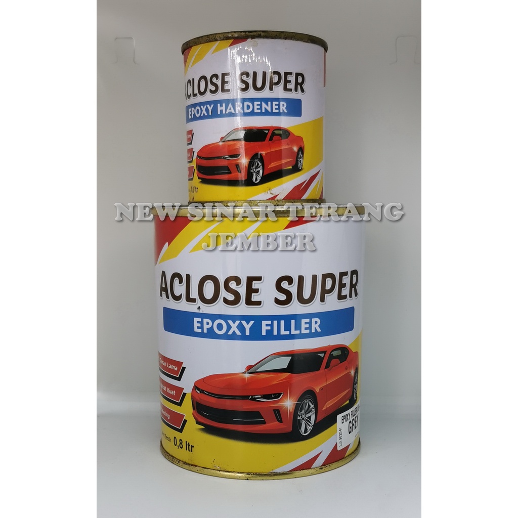 Jual Cat Aclose Super Epoxy Filler Grey 1 Liter (utk Wilayah Sumsel ...