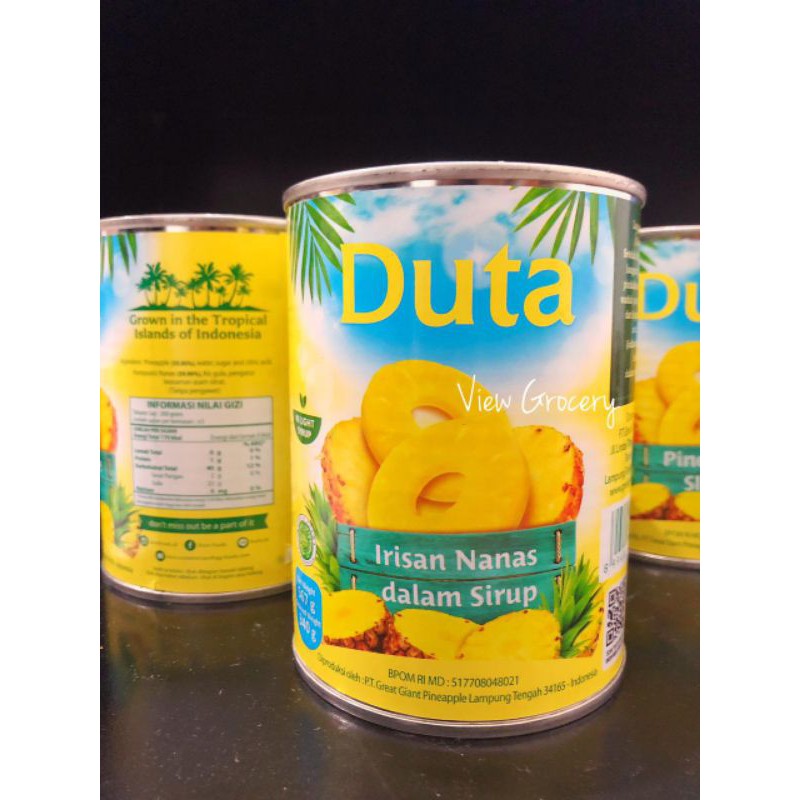 Jual Pineapple Sliced in syrup / Nanas kaleng DUTA/ SUNPRIDE - HALAL ...