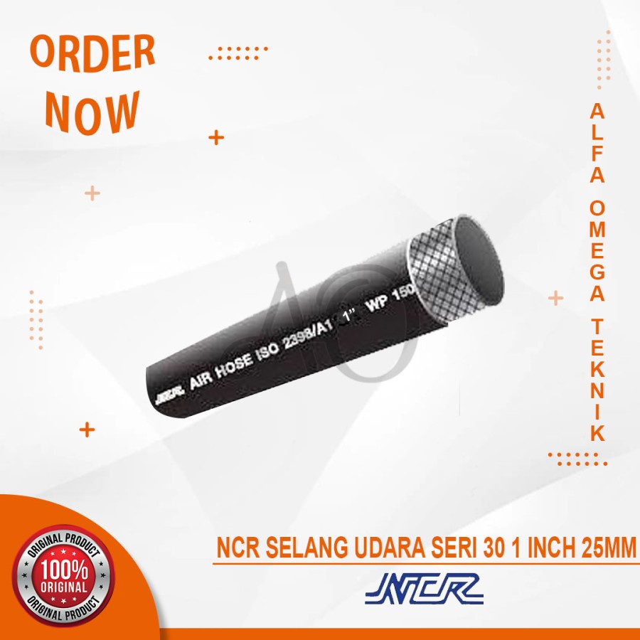Jual NCR SELANG ANGIN KARET 1 INCH AIR HOSE RUBBER KOMPRESOR UDARA ...