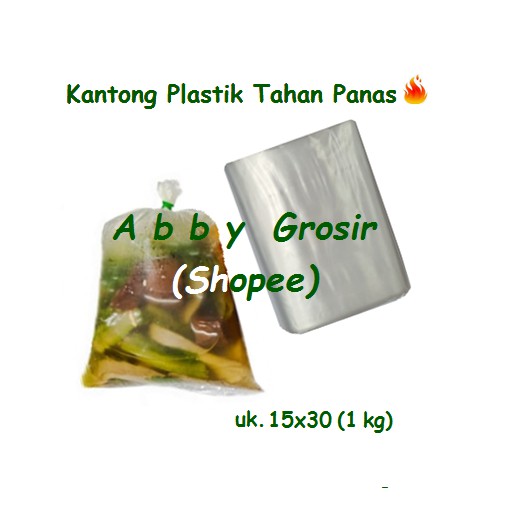 Jual Kantong Plastik Tahan Panas 15x30 HDPE 1 Kg Plastik Anti Panas utk ...