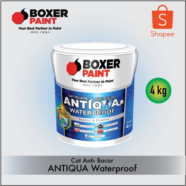 Jual ANTIQUA Waterproof (4 kg) Cat Anti Bocor Anti Lembab | Shopee Indonesia