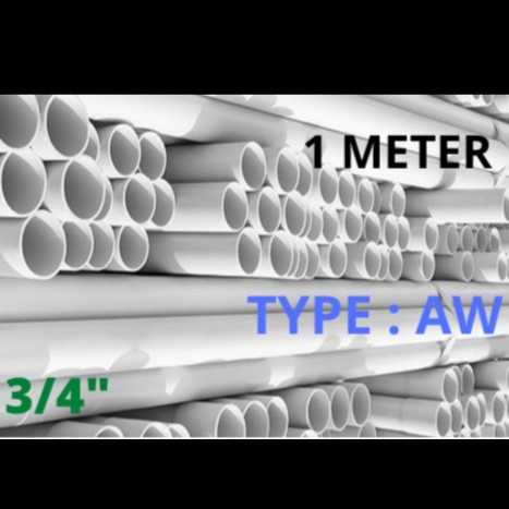 Jual PIPA PVC AW 3/4 INCH PANJANG 1 METER | Shopee Indonesia