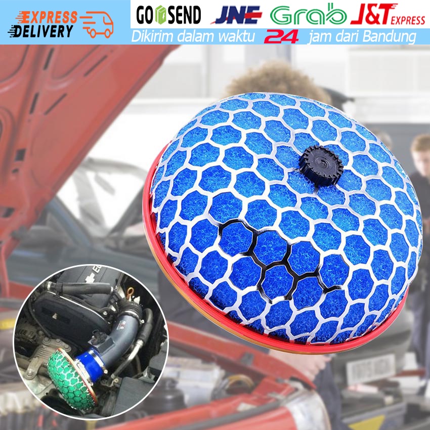 Jual Intake Open Filter Saringan Udara Racing Simota Biru Air Filter ...
