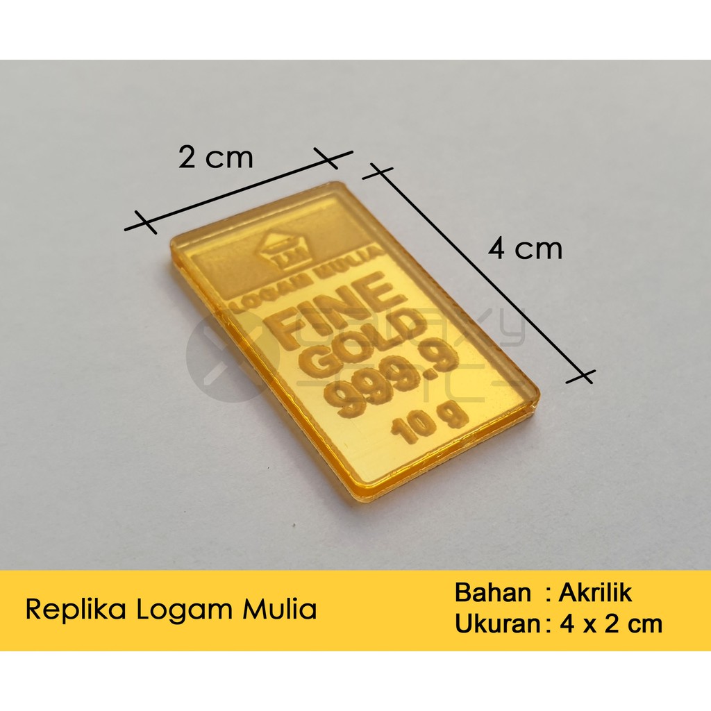 Jual Replika Logam mulia uk 4 x 2,5 cm | Shopee Indonesia