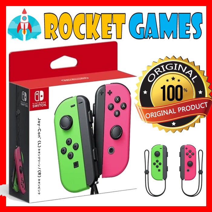 Jual Nintendo Switch Joycon GREEN PINK / Joy Con Nintendo Switch ...