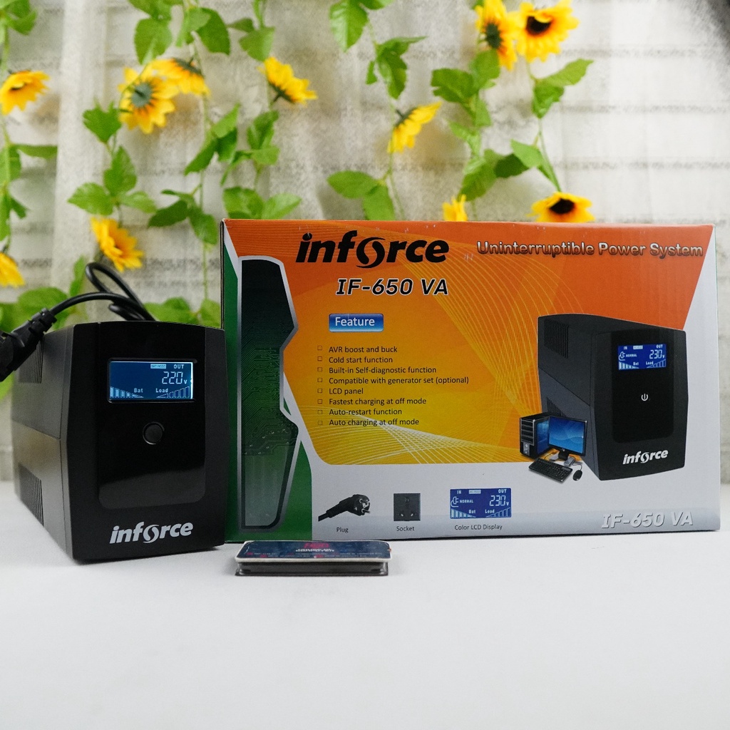 Jual UPS Inforce 650VA DIGITAL WITH AVR & LCD Display IF 650 VA TIDAK ...