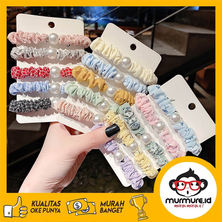 Jual MURMURE.ID | IKAT RAMBUT SCRUNCHIE KECIL ALA KOREA GELANG KARET ...