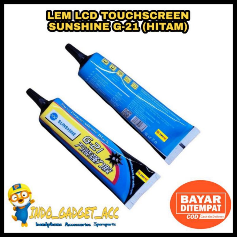 Jual LEM LCD TOUCHSCREEN SUNSHINE G-21 HITAM | Shopee Indonesia