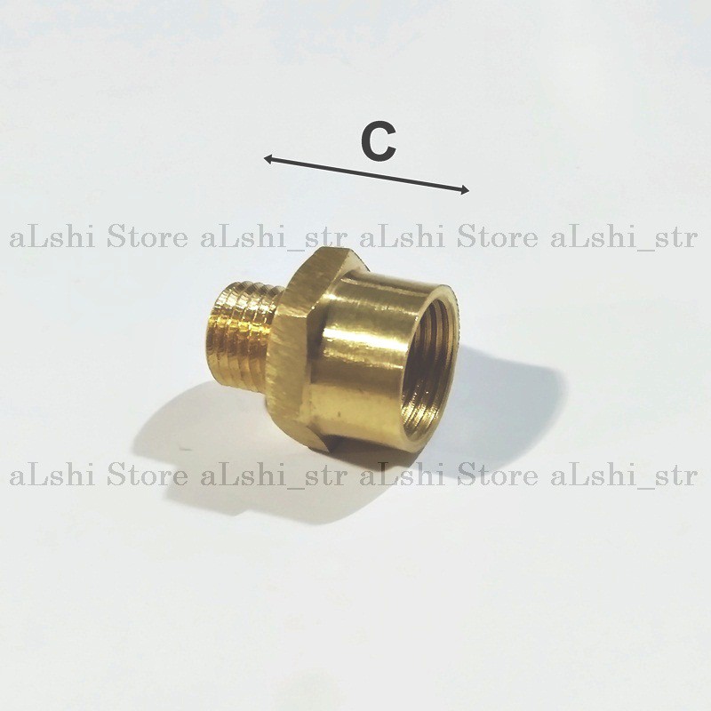 Jual Reducer Verlop Ring Socket Drat Luar x Dalam 1/2"x 1/4"x3/8"inch ...