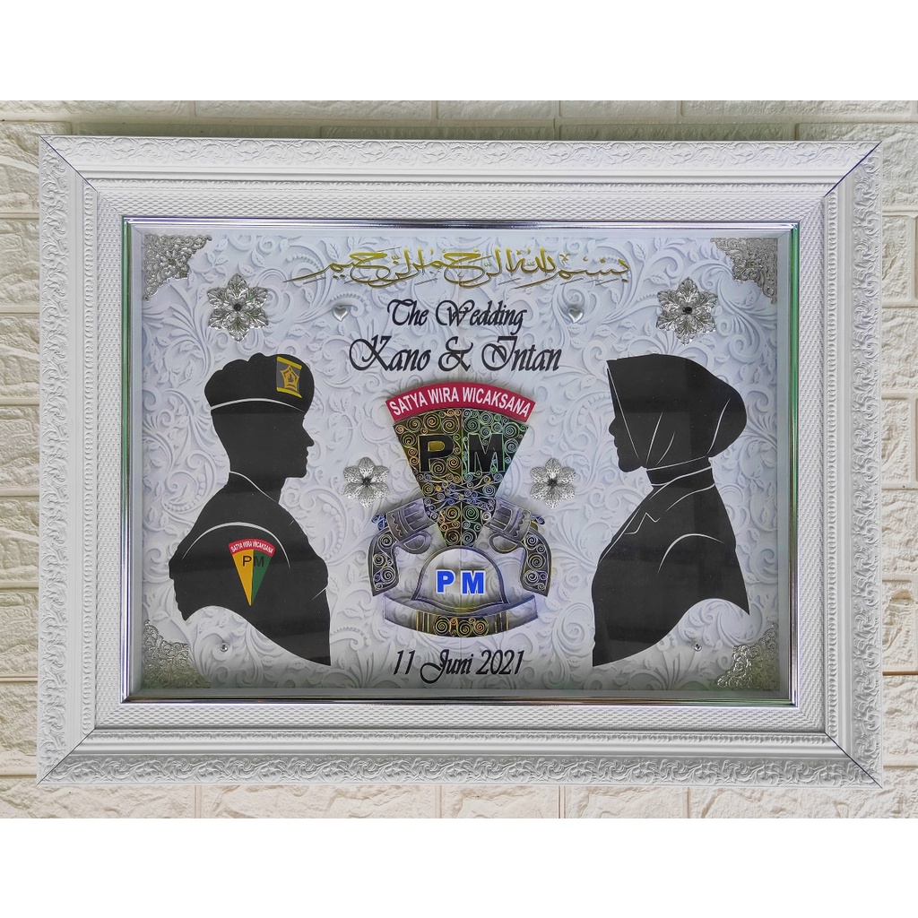 Jual Mahar Pernikahan Logo Instansi TNI POLRI Mahar Siluet Kado ...