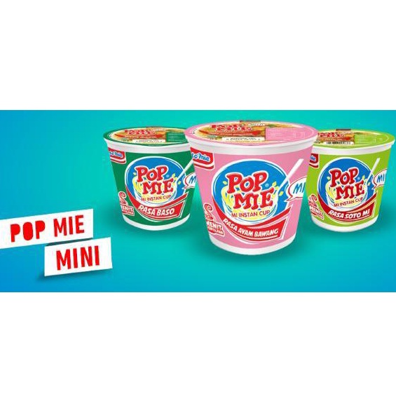 Jual Pop Mie Mini Bakso 35g / Soto 35g /Ayam Bawang 35g / Mie Instan ...